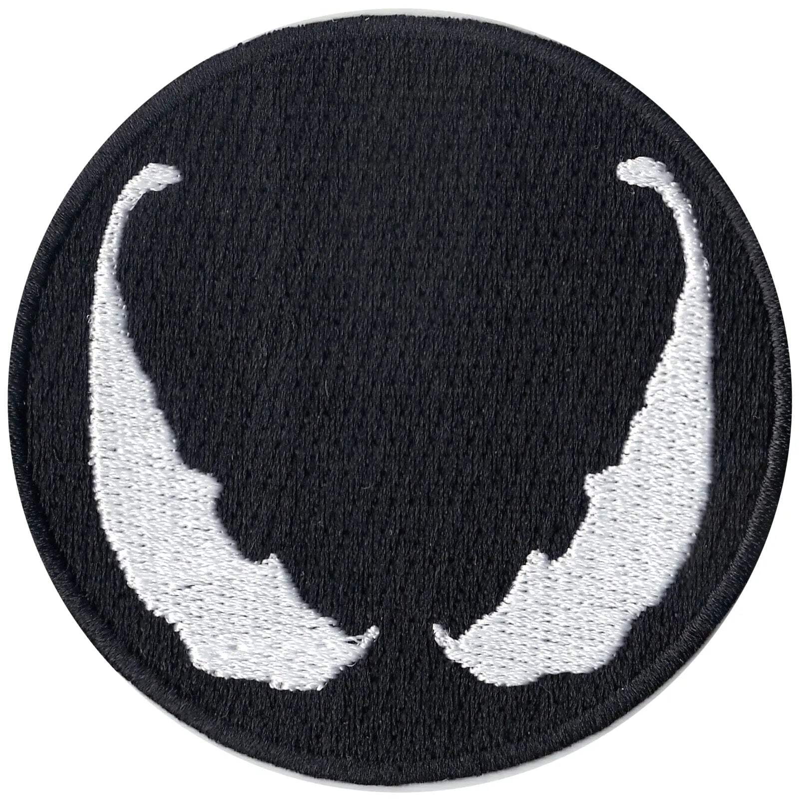 Black Spider Mask Logo Embroidered Iron On Patch - Walmart.com
