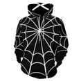 Black Spider Web 3D Print Hoodie Men Women Autumn Thin Pullover ...
