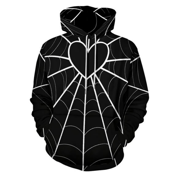 Black Spider Web Men's Women New Sweatshirt Hoodie Men's Plus Size ...