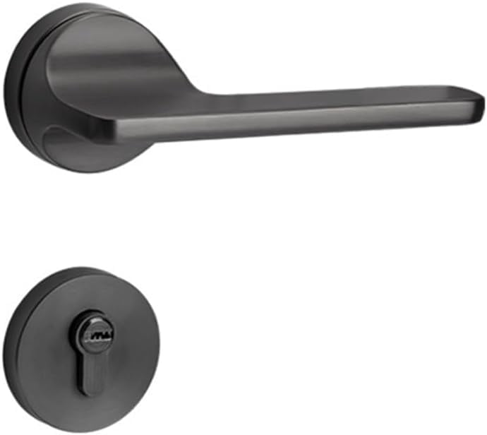 Black Split Mute Door Lock Interior Magnetic General Purpose Handle ...