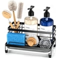 Black Sponge Holder for Kitchen, Sink Sink Organizer Rack for Kitchen ...