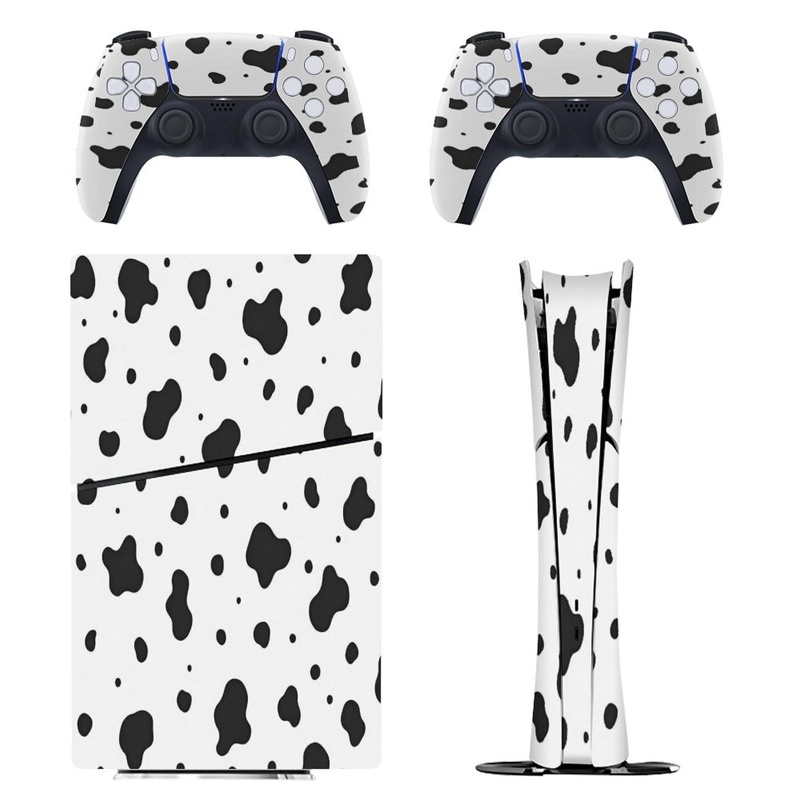 Black Spots PS5/PS5 Slim Digital Disc Skin Sticker For Console And ...