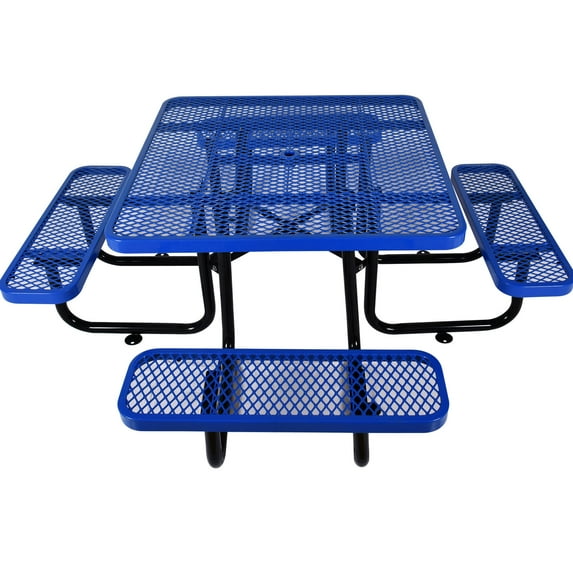 Black Spray Leg Tubes, Blue Table - Suitable for Outdoor Camping ...