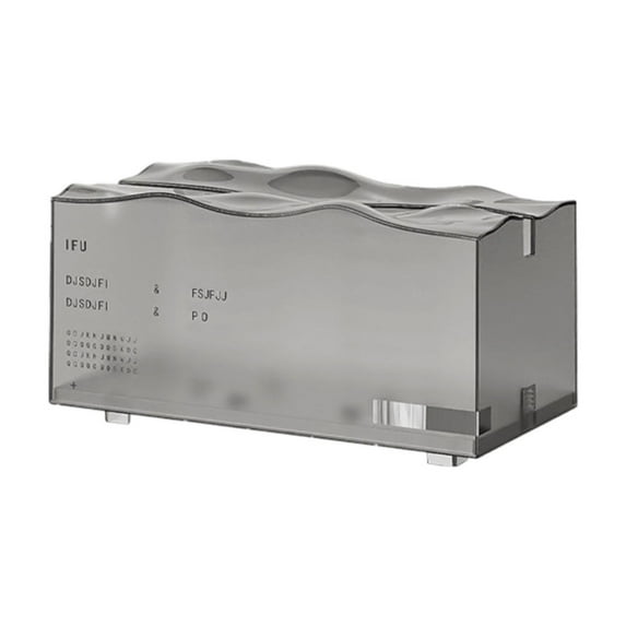 Black Spring Bottom Tissue Box Holder With Elastic Support Desktop And ...