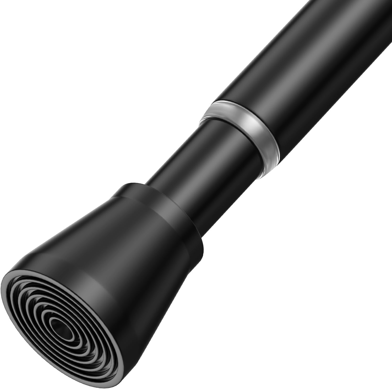 Black Spring Tension Curtain Rods 28 to 48 Inch, Adjustable Curtain ...