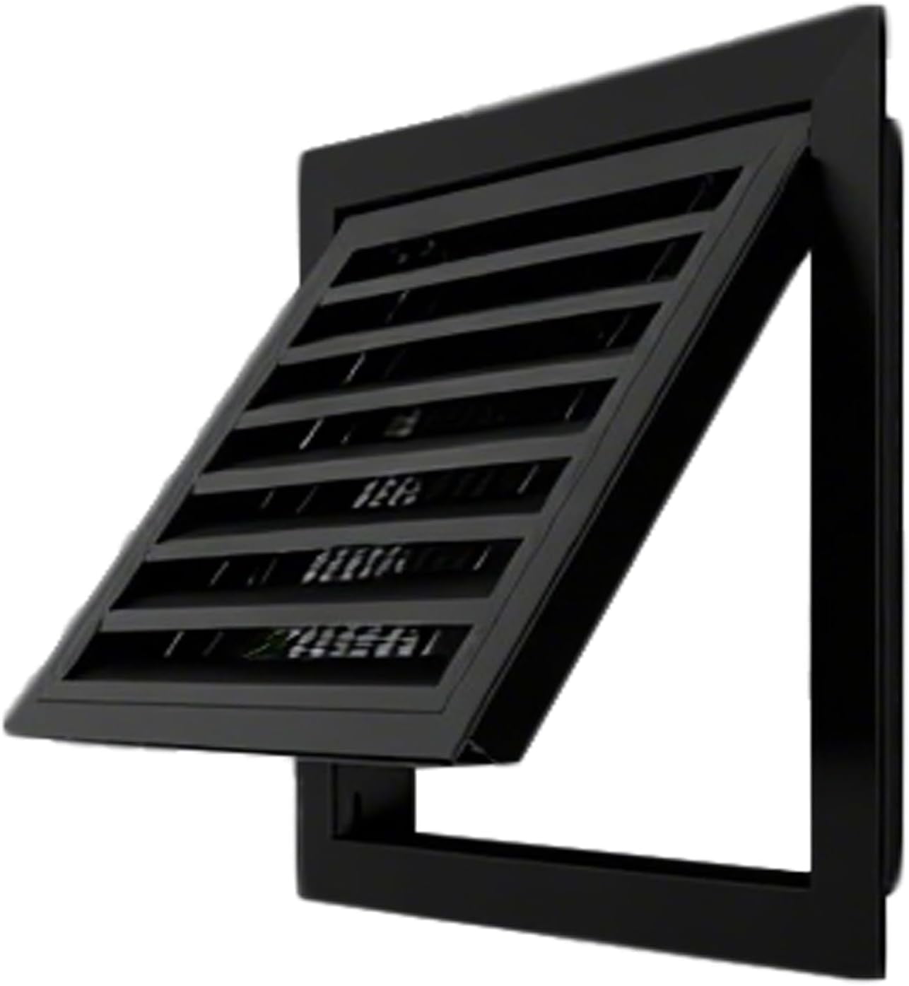 Black Square Access Panel for Air Vents, Louvered Attic Gable Vent with ...