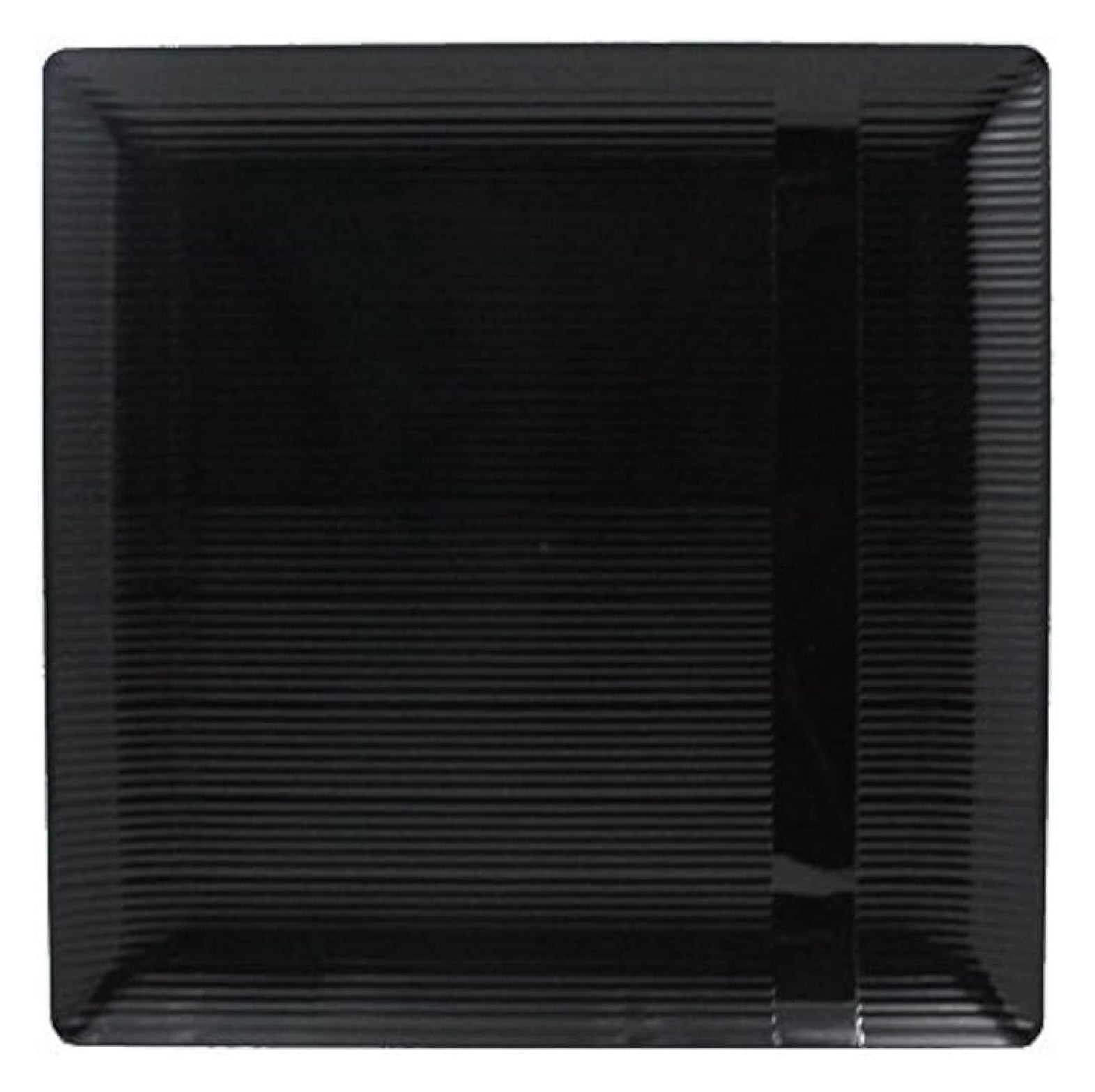 Black Square Plastic Plates - 40 Pack - Disposable Dinnerware Set - 10. ...
