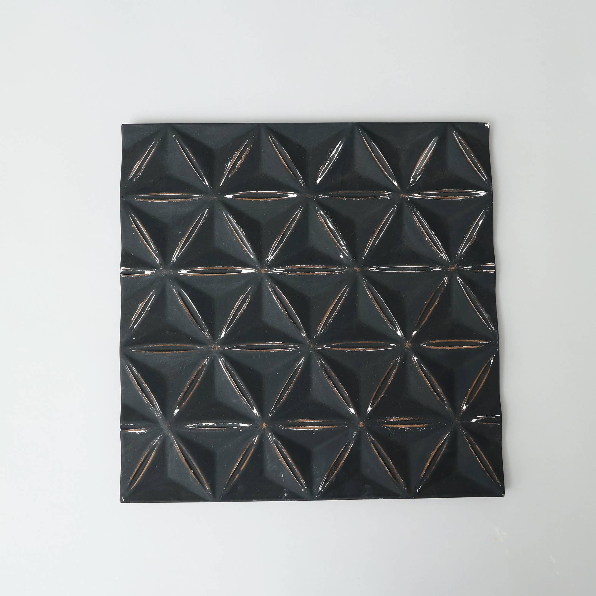 Black Square Shape Handcrafted MDF Wall Decor – 16"x16" Elegant Home ...