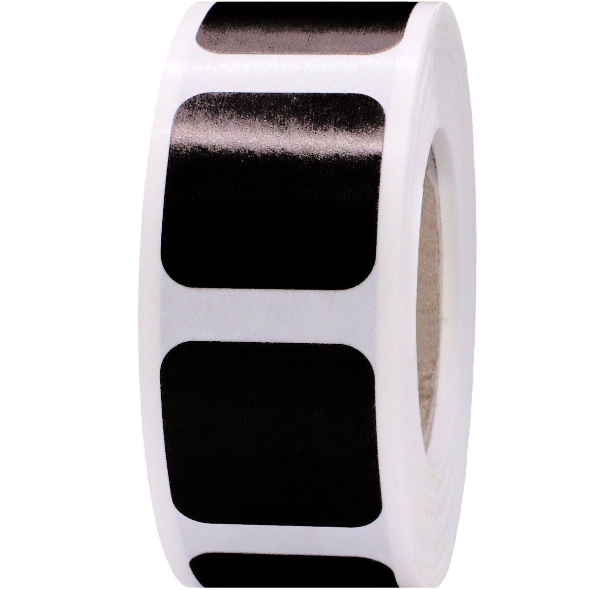 Black Square Stickers | 0.75" Inch Square | 500 Pack - Walmart.com