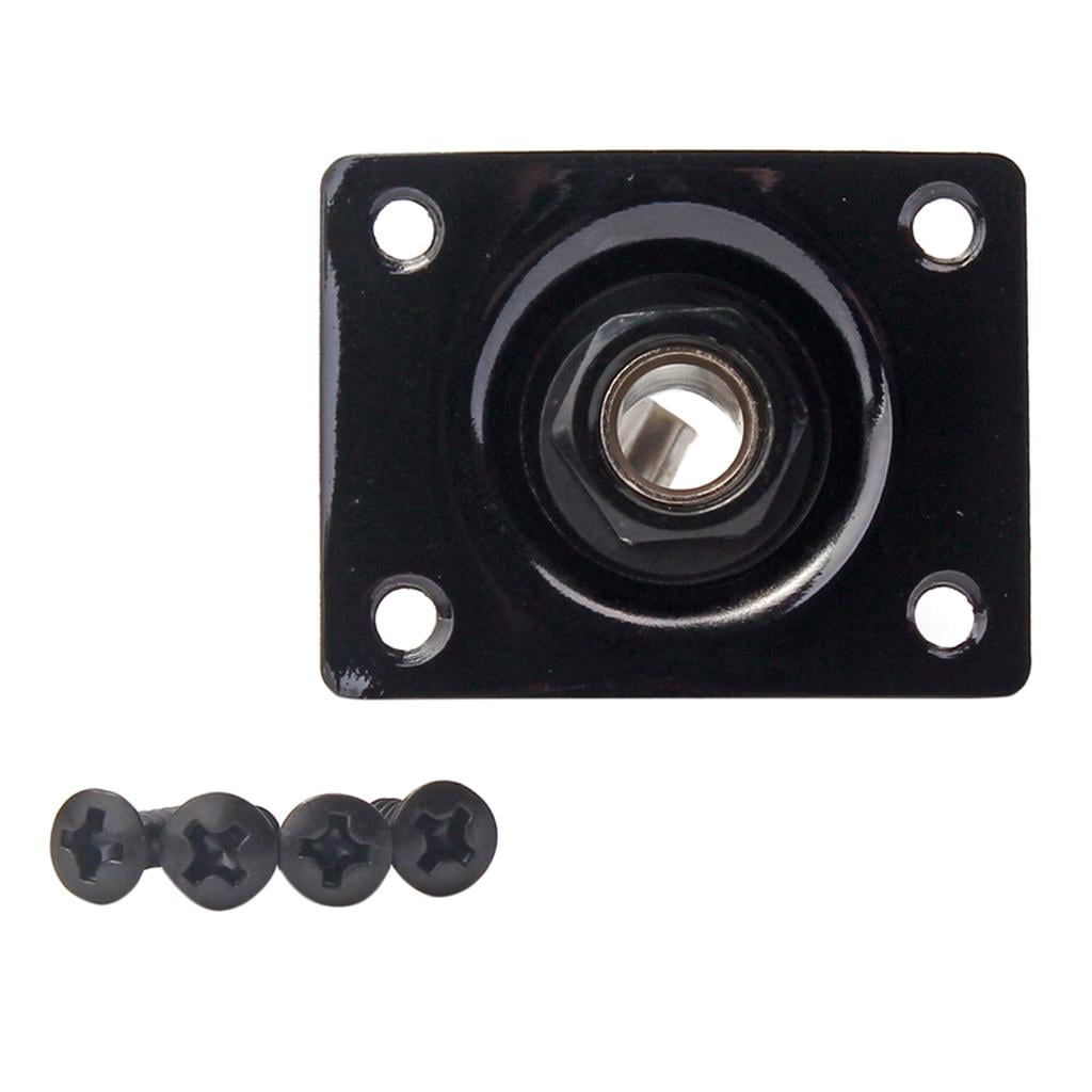 Black Square Style Guitar Bass Output Jack Plate 1/4'' for SG Style ...