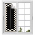 Black Square Window Privacy Film Graphic Retro Black Khaki Checkered ...