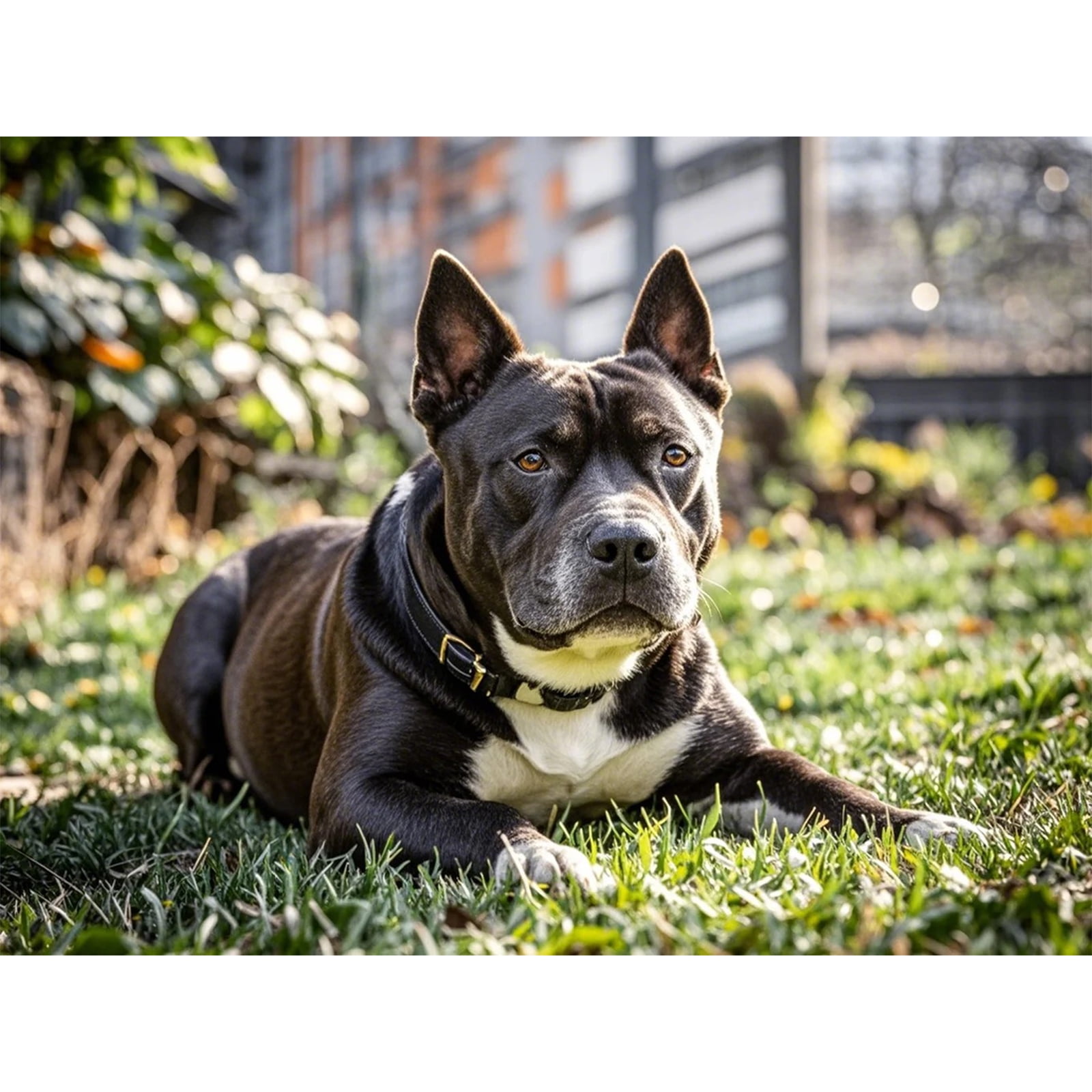 Black Staffordshire Bull Terrier Diamond Art 5D Diamond Painting DIY ...