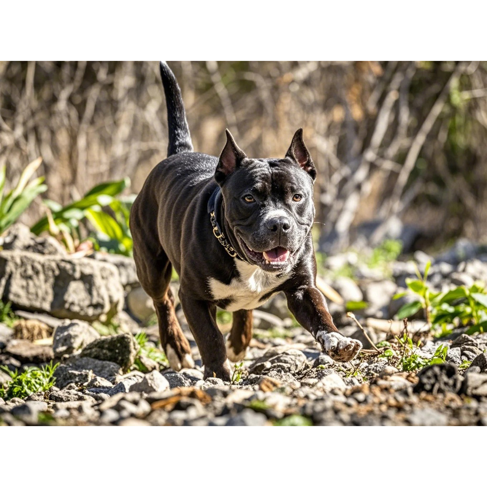 Black Staffordshire Bull Terrier Diamond Art 5D Diamond Painting DIY ...