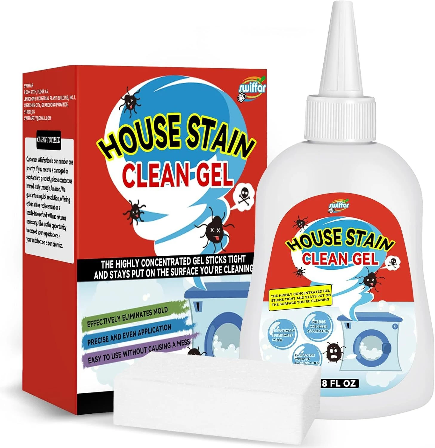 Black Stain Remover Gel, Powerful Home All-Round Washing Machine ...