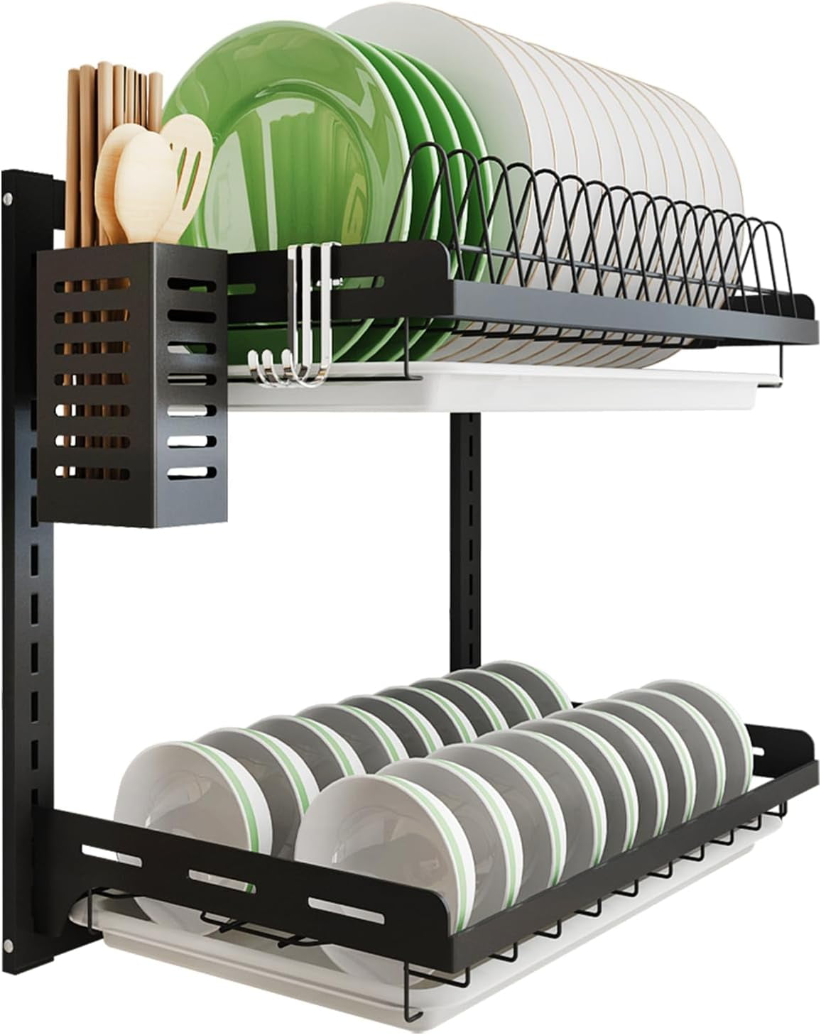 Kitchen Dish Rack,Hanging Dish Drying Rack Organizer Storage Shelf Over ...