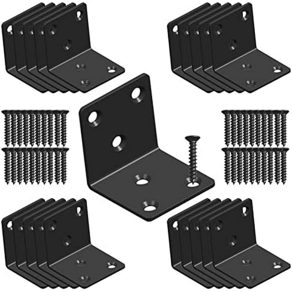 Black Stainless Steel Corner Bracket,Joint Right Angle Bracket,L Shape ...