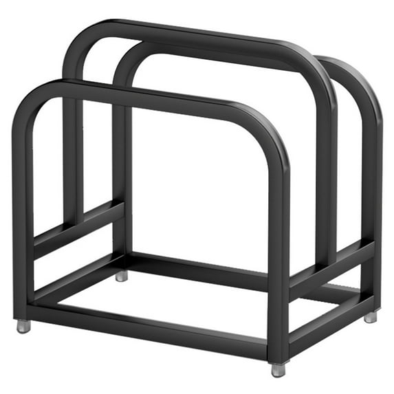 Black Stainless Steel Kitchen Chopping Board And Utensil Storage Rack ...