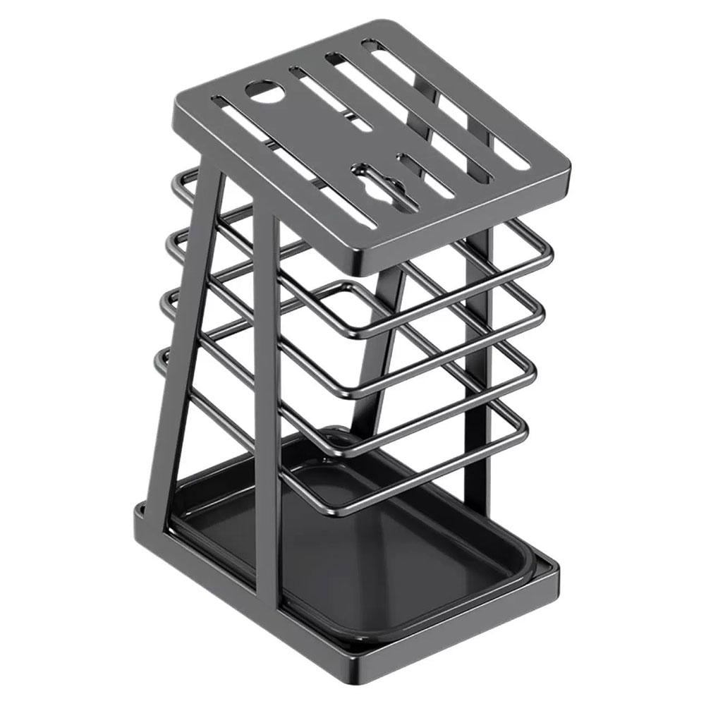 Black stainless steel knife rack for home kitchen countertops kitchen ...