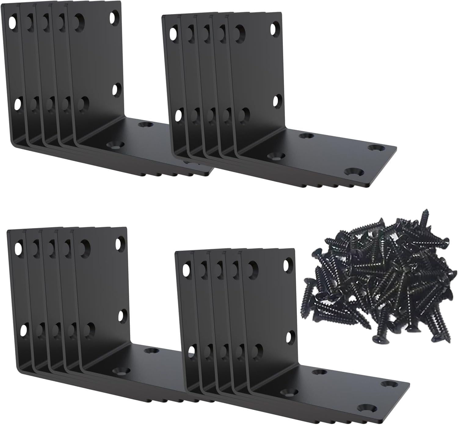 Black Stainless Steel Shelf Bracket,Joint Right Angle Bracket,L Shape ...