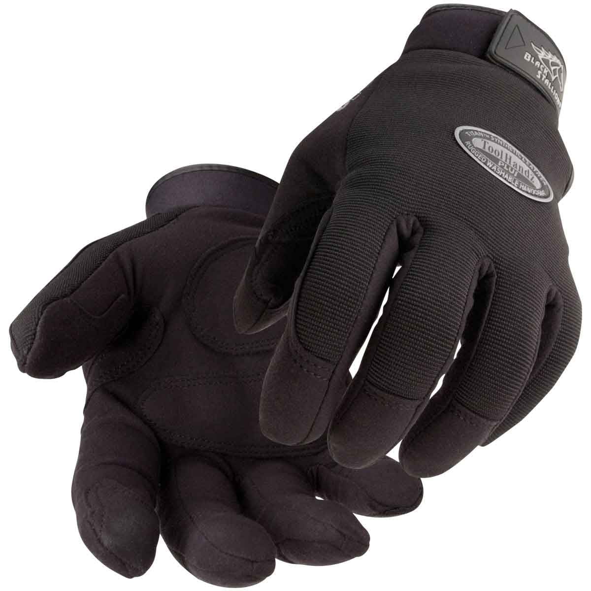 Black Stallion 99PLUS-BLK ToolHandz Plus Original Mechanics Gloves ...
