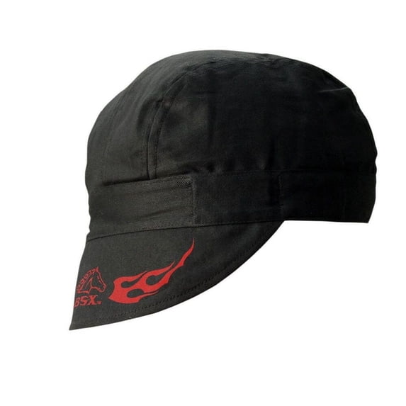 Black Stallion BSX Cotton Welding Cap with Safety Neck Guard, Double ...