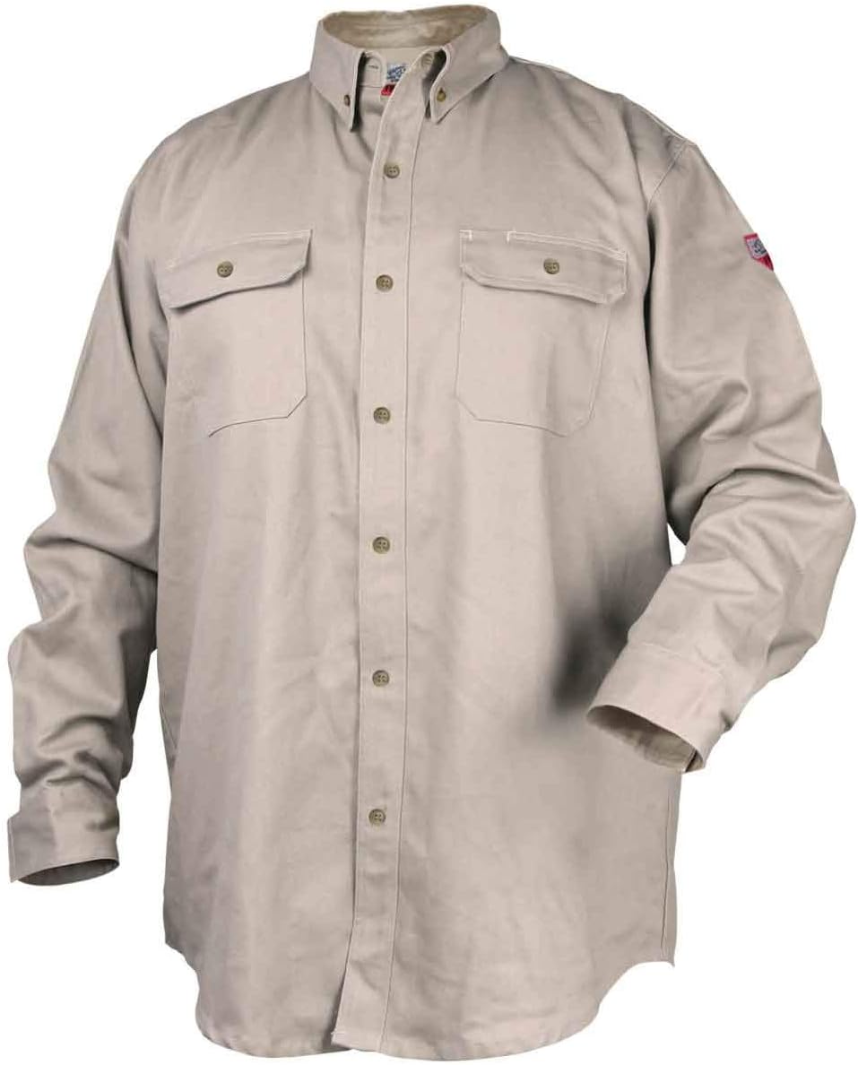 Black Stallion TruGuard 300 NFPA 2112 Flame-Resistant Cotton Work Shirt ...