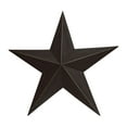 Black Star - 18" Rustic Textured Finish, 3-Dimensional Barn Star with ...
