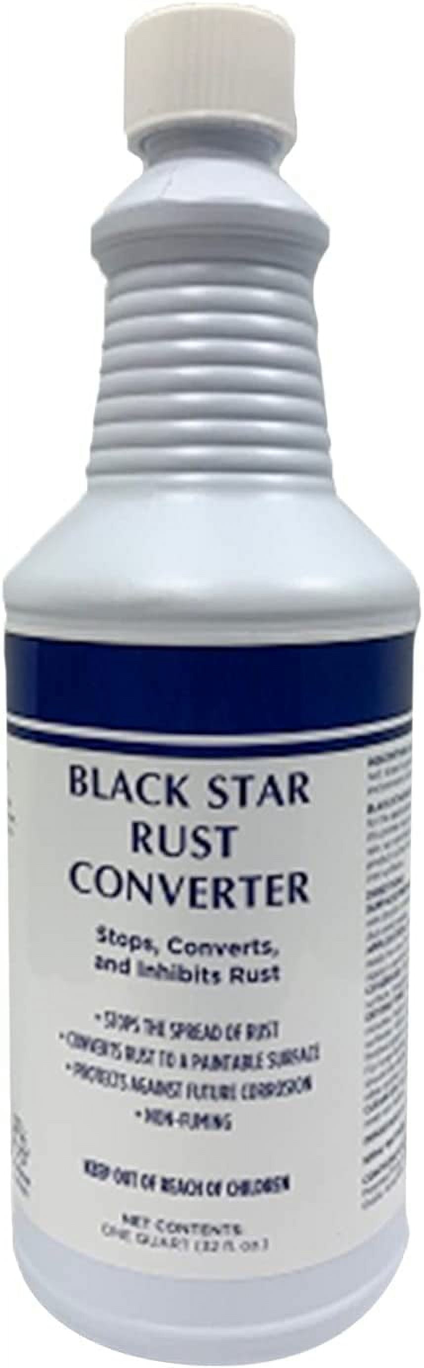 Black Star Rust Converter - Converts Rust on Any Steel Surface (1 Quart ...