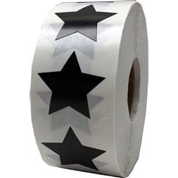 Black Star Stickers, 1 Inch in Size, 500 Labels on a Roll - Walmart.com