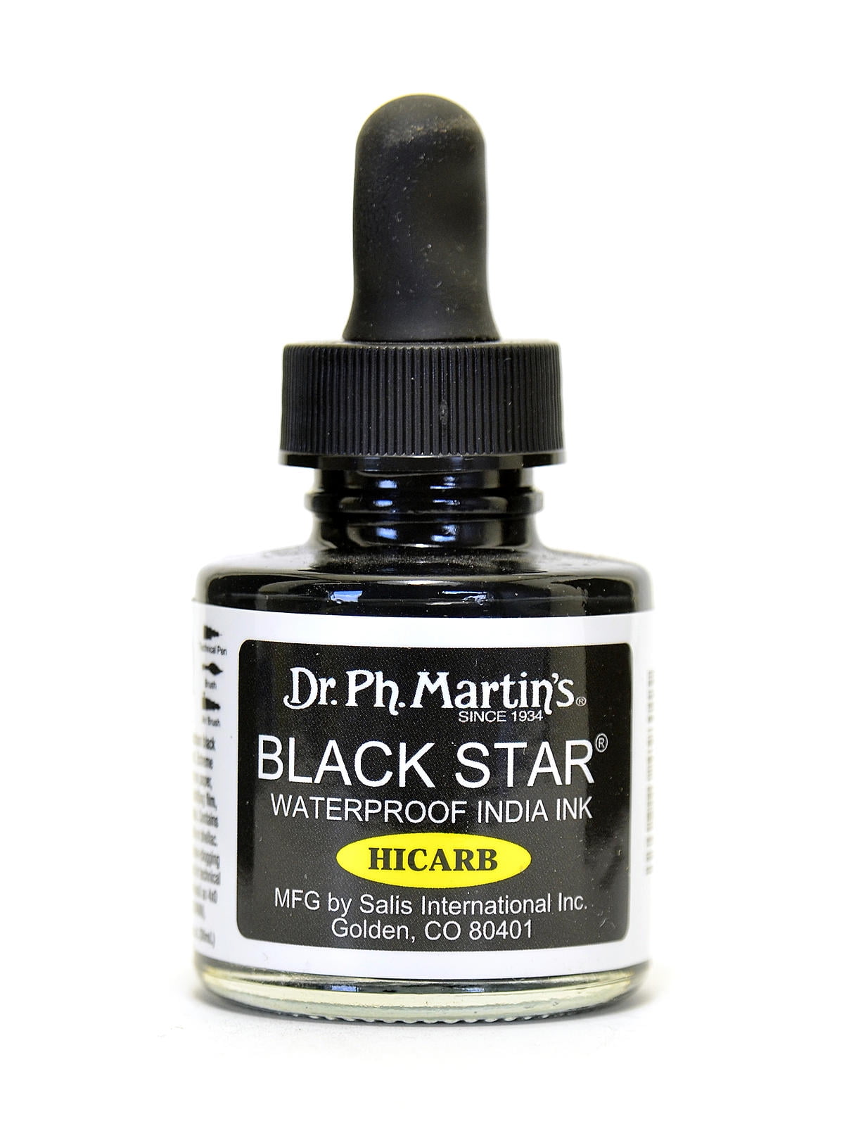 Black Star Waterproof India Ink Hi-Carb, 1 oz. (pack of 2) - Walmart.com