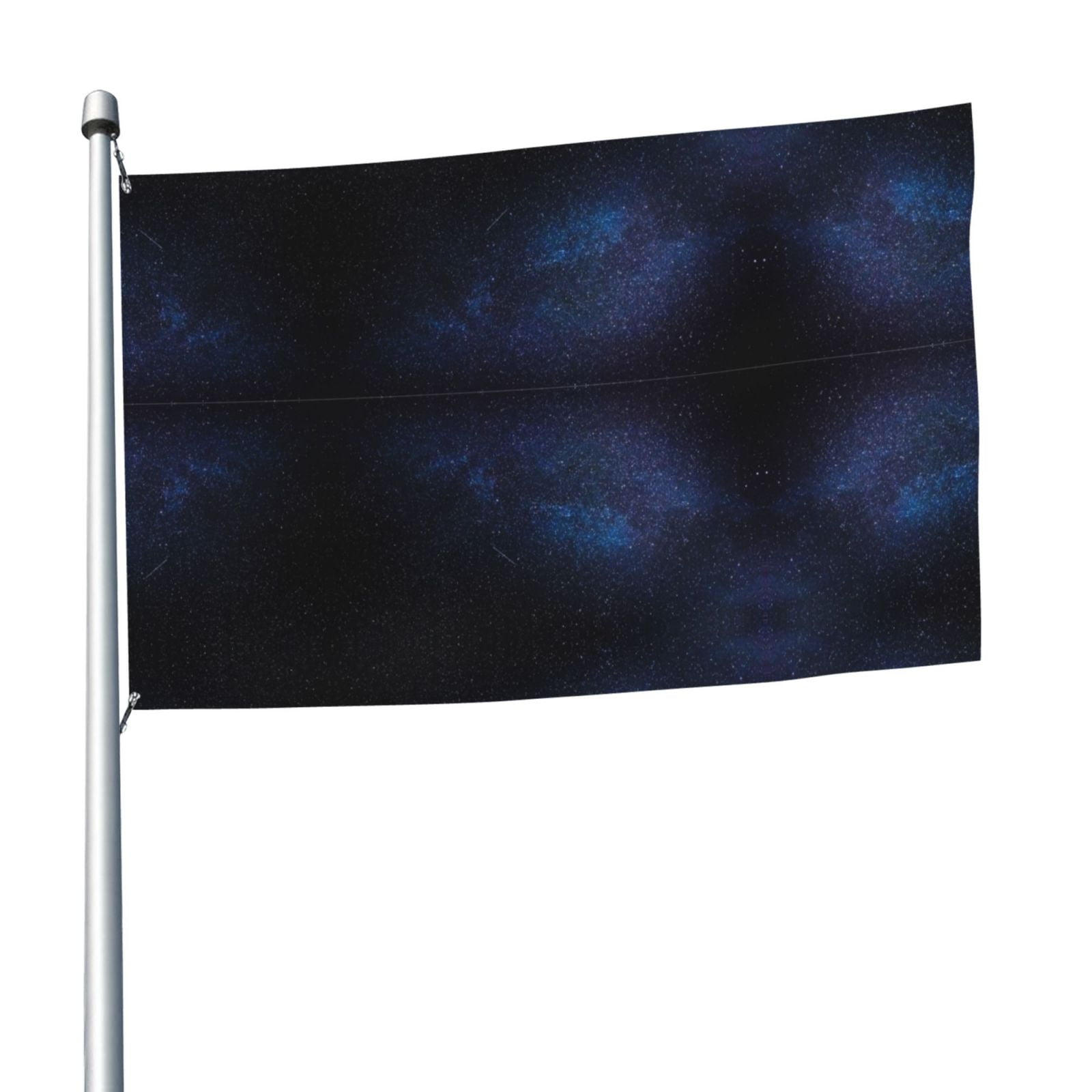 Black Starry Sky Flag 5x8 Ft Print Vivid Color Light-Weighted Flags ...