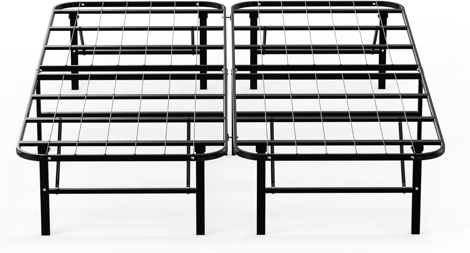 Black Steel 14” Full Bed Frame | Steel Foundation with 2000 lb Capacity ...