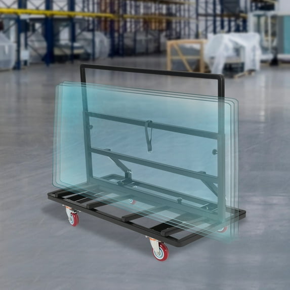 Black Steel 90.8cm High And Heavy Drywall Trolley 2200 Lb Folding Truck ...