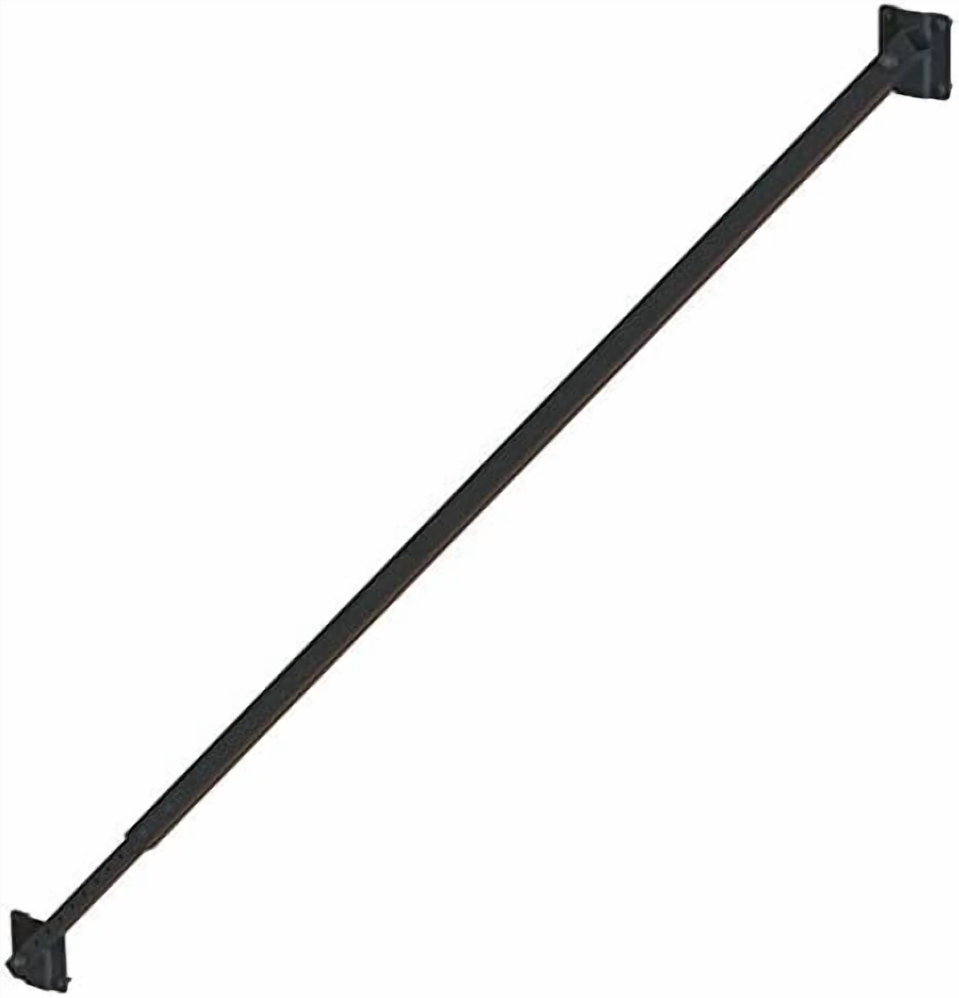 Black Steel Adjustable Gate Brace Kit For Vinyl and Wood | Includes ...