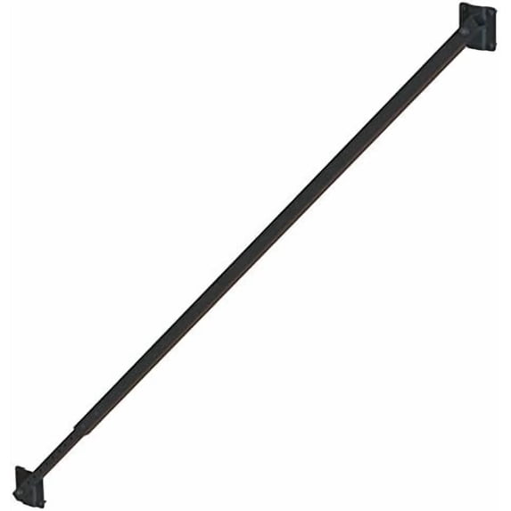 Black Steel Adjustable Gate Brace Kit For Vinyl and Wood | Includes ...