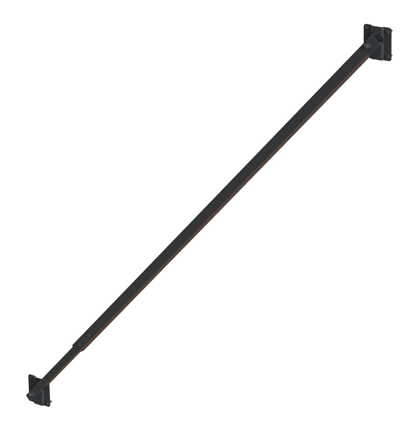 Black Steel Adjustable Gate Brace Kit For Vinyl and Wood | Includes ...