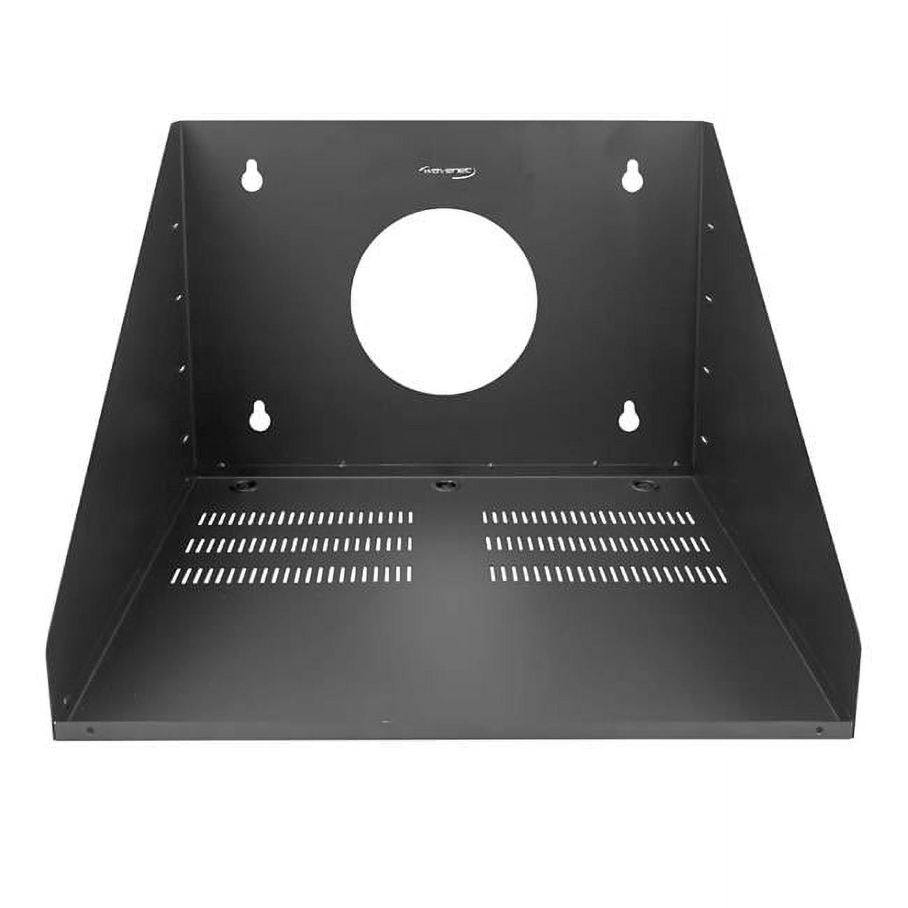 Black Steel Industrial Grade Server Room Vented Equipment Wall Mount ...