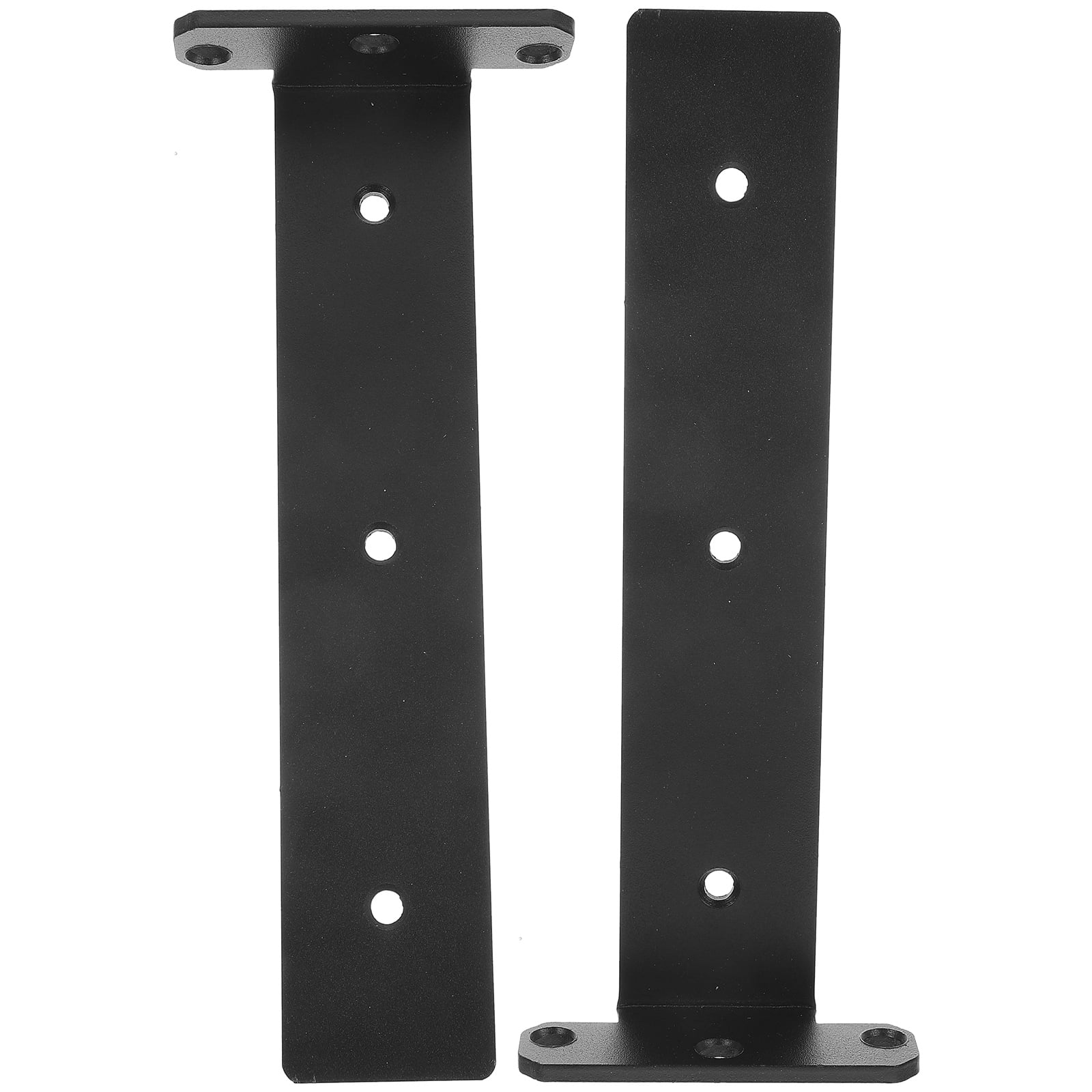 Black Steel Floating Shelf Brackets for Home Use Strong Durable Easy to ...
