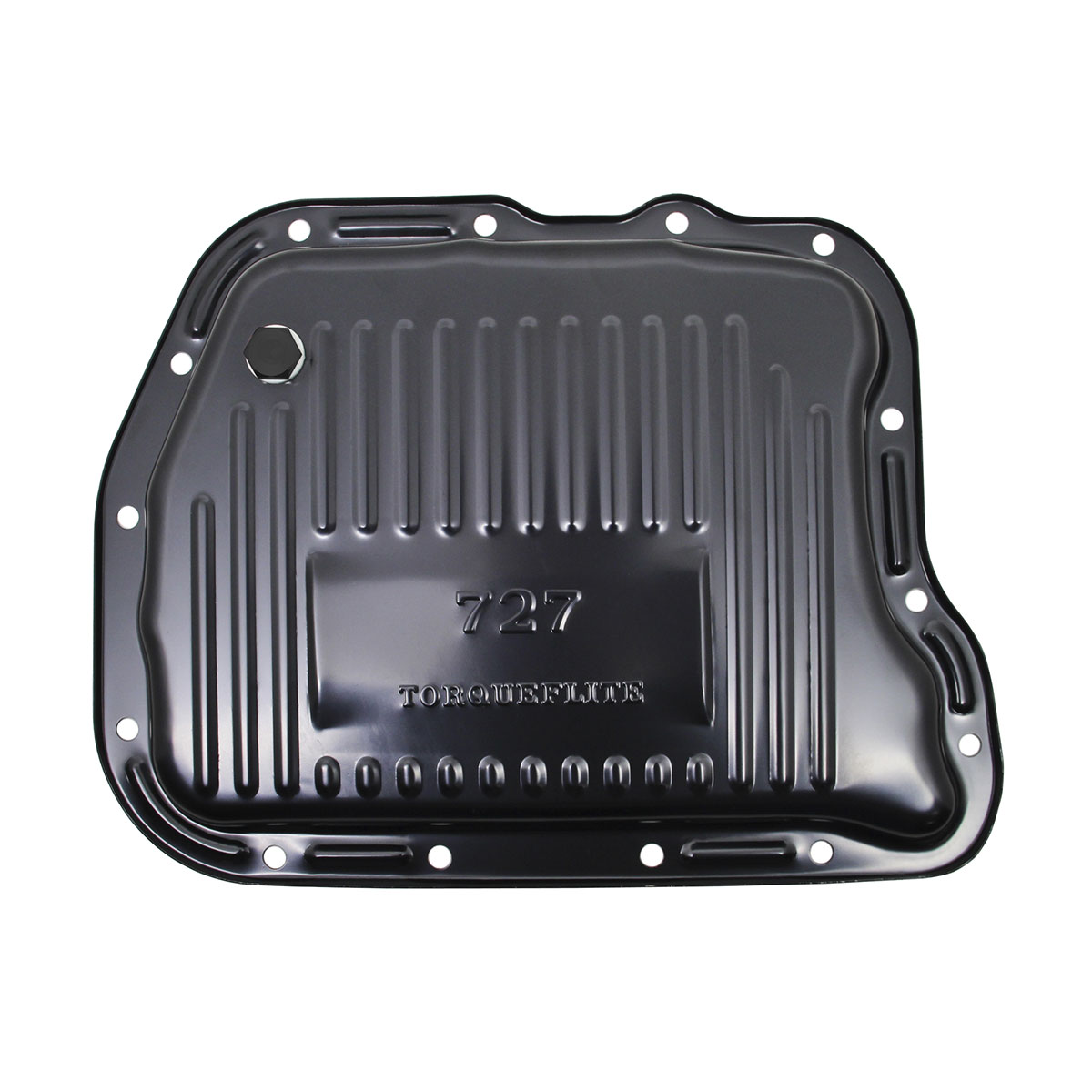 Black Steel Transmission Pan For 727 Torque Flite 1-1/8 Inch Depth ...