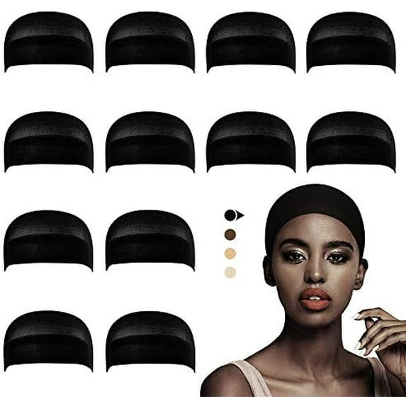 Black Stocking Wig Cap for Black Women, 12 count - Walmart.com