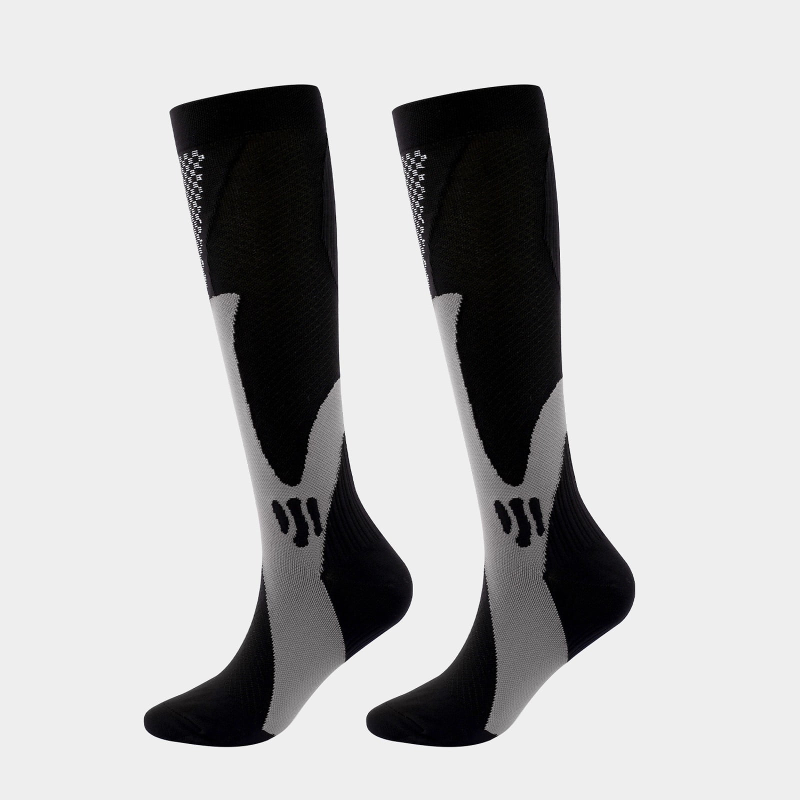 Black Stockings Men and Women Compression Socks Calf Knee High ...