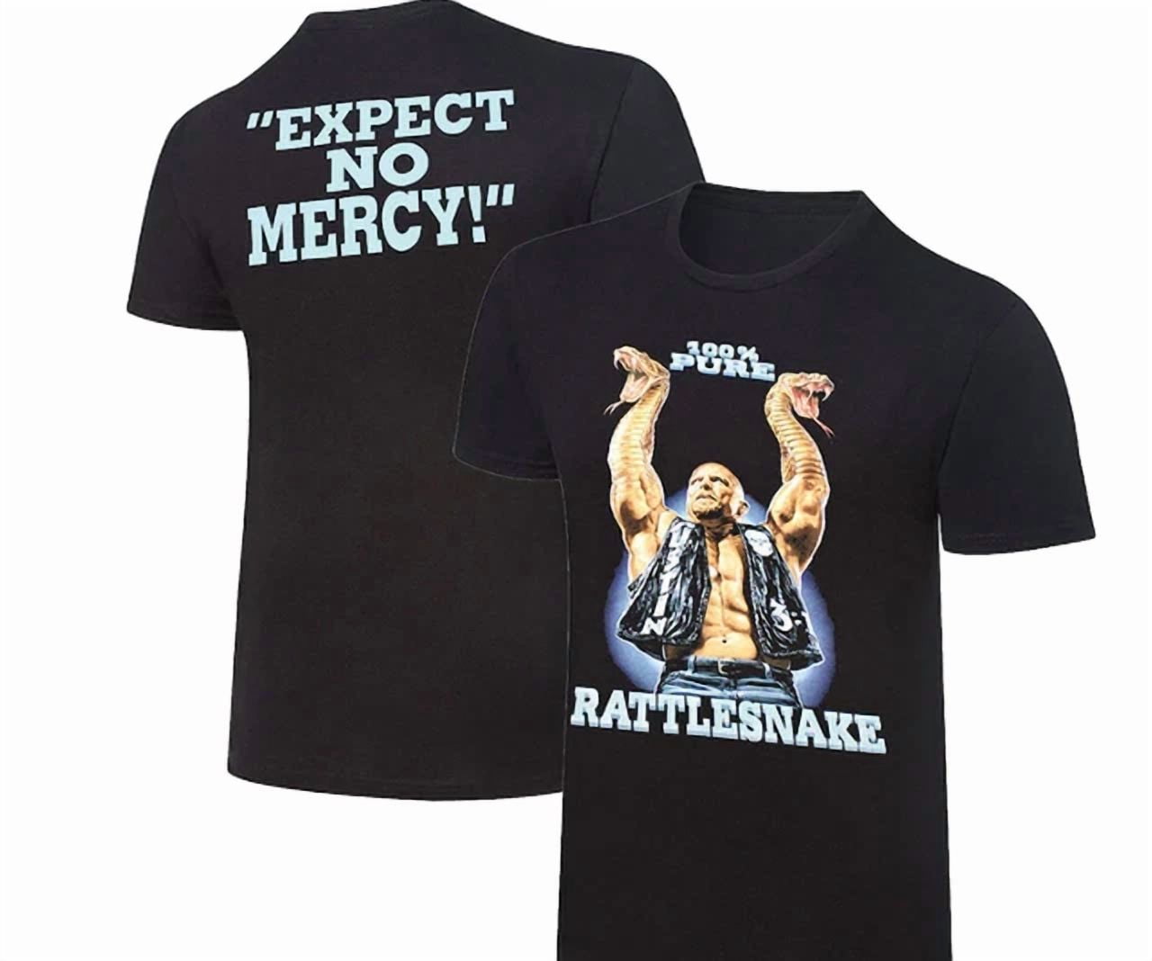 Black ''Stone Cold'' Steve Austin Retro Rattlesnake T-Shirt ,Black ...