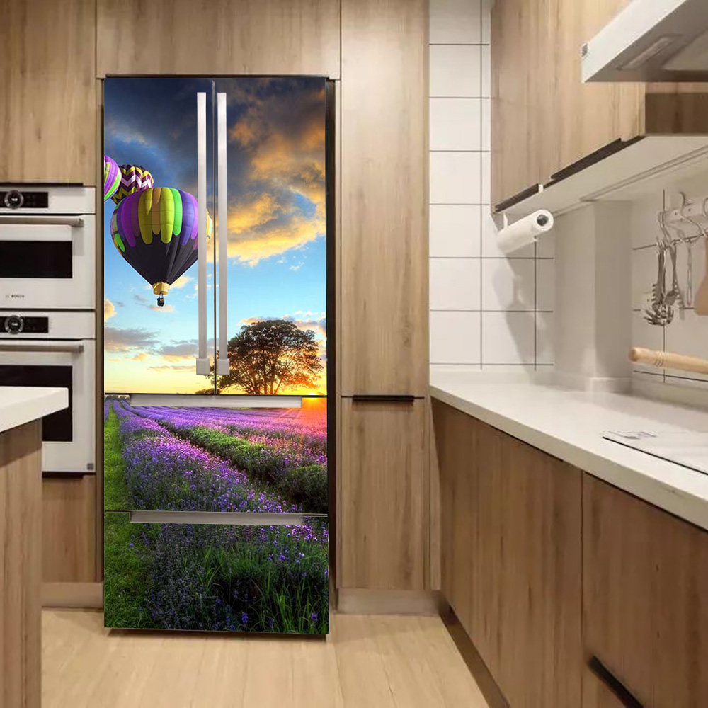 Black Stone DIY Freezer Sticker Vinyl Waterproof Decoration Poster ...