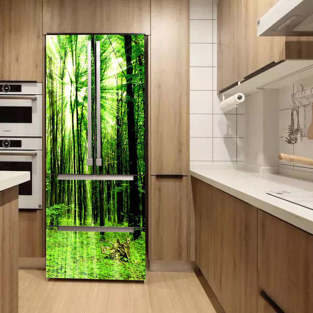 Black Stone DIY Freezer Sticker Vinyl Waterproof Decoration Poster ...