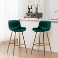 Black Stools Mid Century Modern Barstools Counter Height Stools with ...