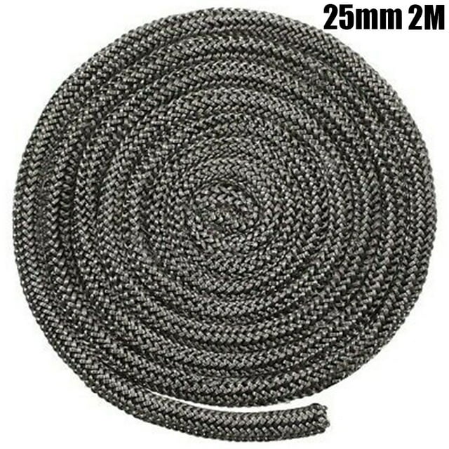 Black Stove Fire Rope Wood Burning Stove 25mm 2m Length Log Burner Door ...