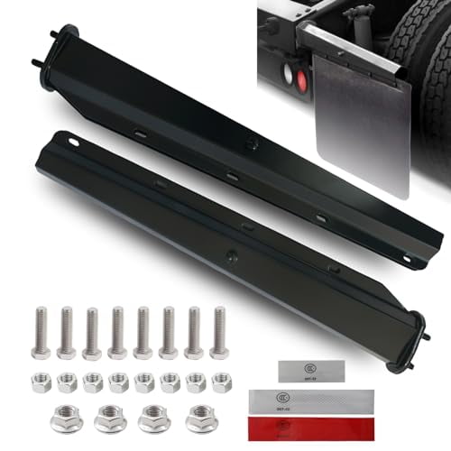 Black Straight Mud Flap Hanger Bracket for semi Trucks 2-1/2" Bolt ...