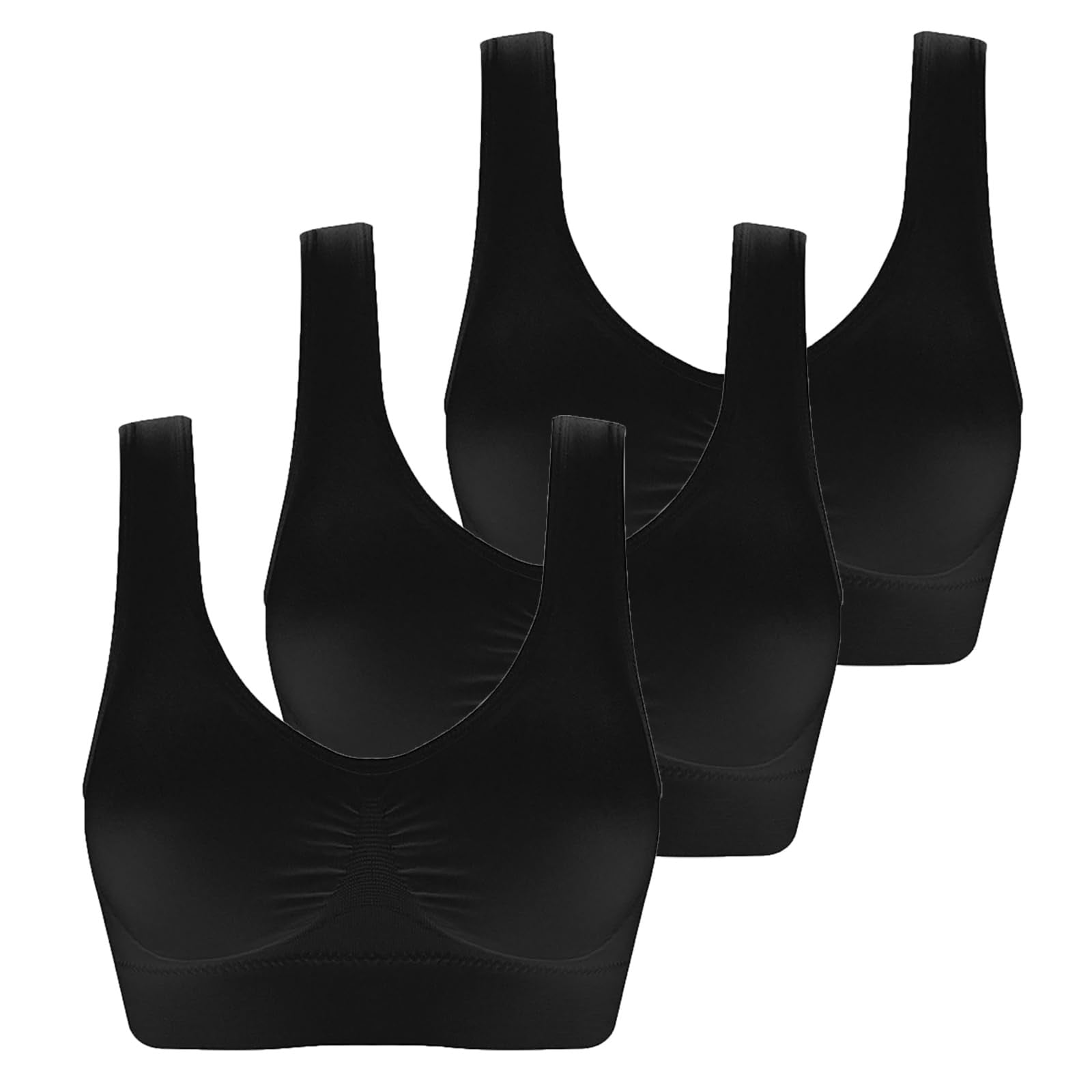 Black Strapless Bras for Women Bra Plus Bra Ultra Thin Size Full Cup ...