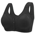 Black Strapless Bras for Women's Fashionable and Casual Front Button ...
