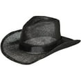 Black Straw Cowboy Hat Adult Size Fits Most - Walmart.com